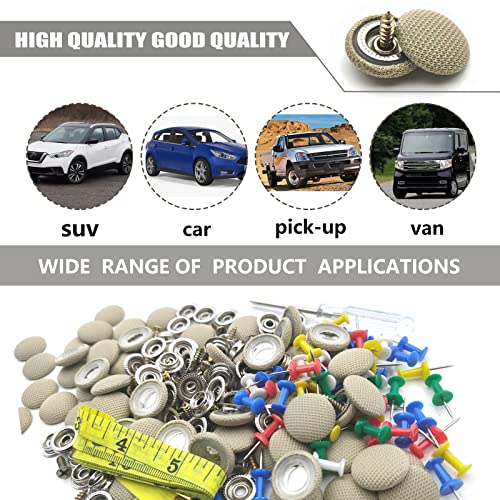 Snapklik.com : 60PCS Car Roof Headliner Repair Kit, Auto Roof Snap ...