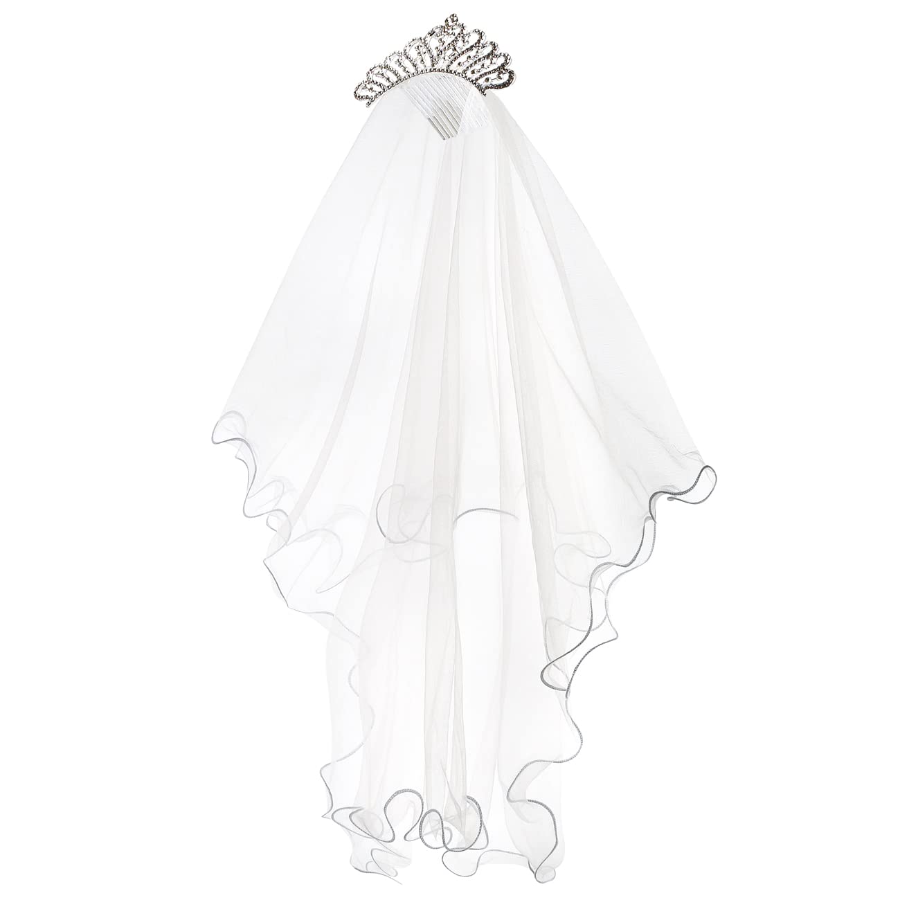 Snapklik.com : Floral First Communion Veils For Girls White Pearl ...