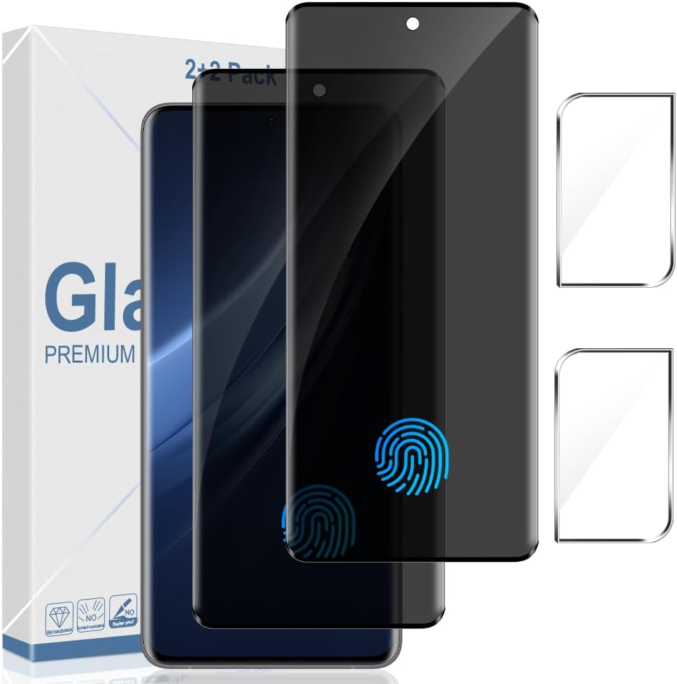 Amazon.com: 2+2 Pack Galaxy S21 Ultra Privacy Screen Protector With ...