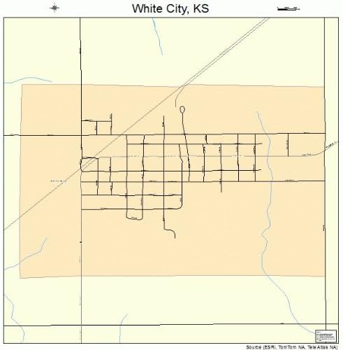 Amazon.com: Large Street & Road Map of White City, Kansas KS - Printed ...