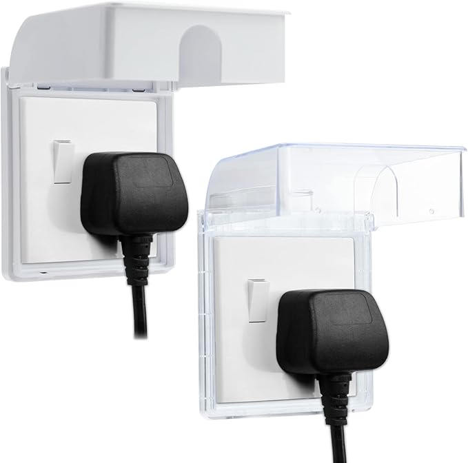 UK Socket Cover Box, 2PCS Childproof Electrical Outlet & Plug Protector ...