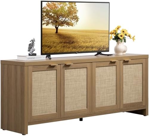 Amazon.com: WAMPAT Modern TV Stand for TVs up to 40 inch, Entertainment ...