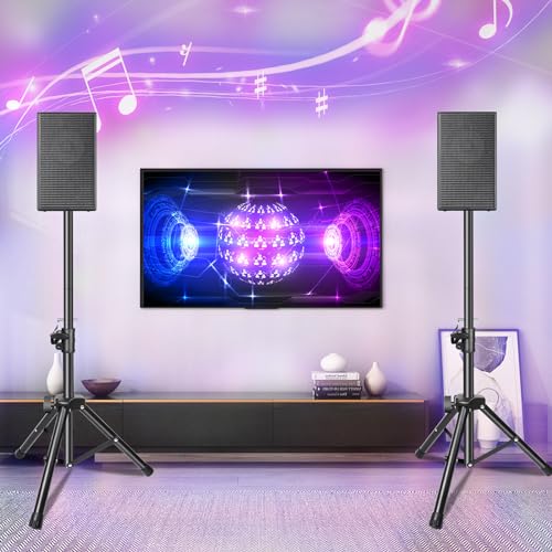 Snapklik.com : Speaker StandHeight Adjustable Speaker Tripod Stand ...