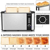 Amazon.com: Long Slot Toaster, 2 Slice Toaster Best Rated Prime with ...