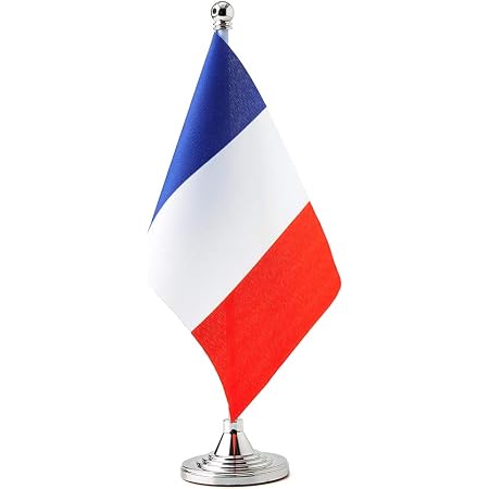 Amazon.com: ZXvZYT 2 Pack France flag French Table Flag Small Mini ...