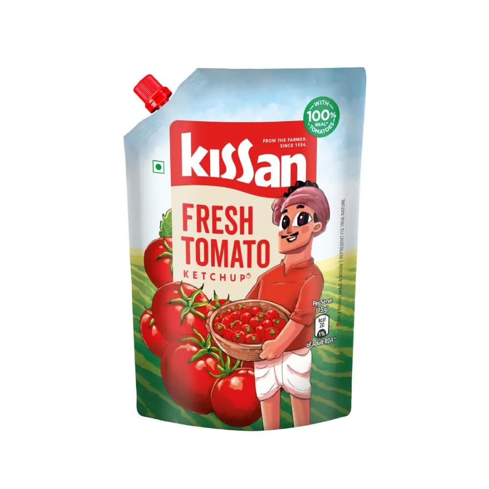 Kissan Fresh Tomato Ketchup Pouch, 1.1 Kg : Amazon.in