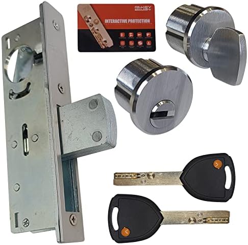 RiKey - Storefront Mortise Door Lock Deadbolt Set High Security Keyed ...