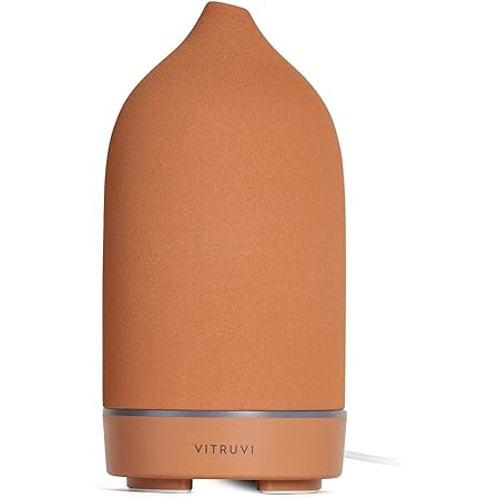 Amazon.com: Vitruvi Stone Diffuser, Ceramic Ultrasonic Essential Oil ...