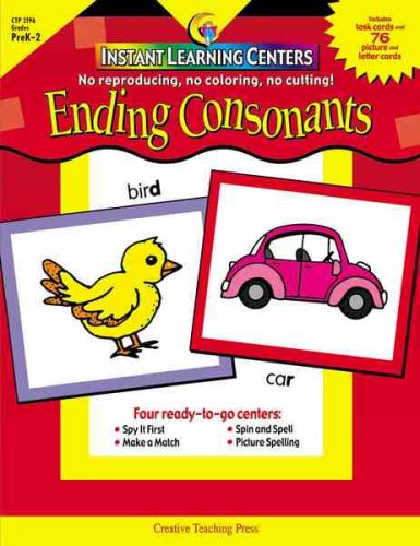 Instant Learning Centers: Ending Consonants, Gr. K-2 (Learning Centers ...