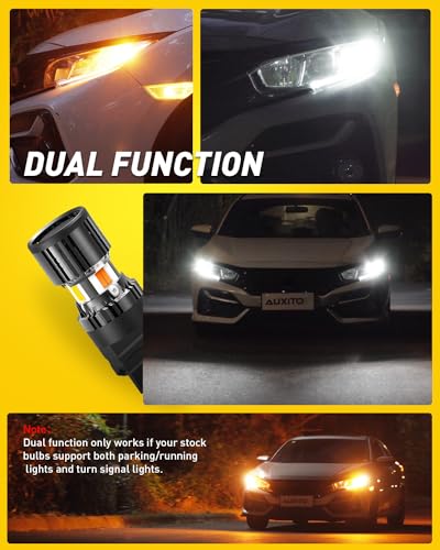 Snapklik.com : AUXITO 2024 Newest CANBUS 3157 Switchback LED Bulbs 3057 ...