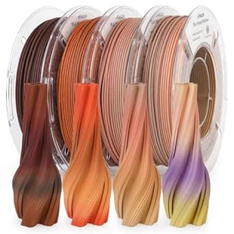 AMOLEN Wood Gradient PLA 3D Printer Filament Bundle 3D Printing Wood ...