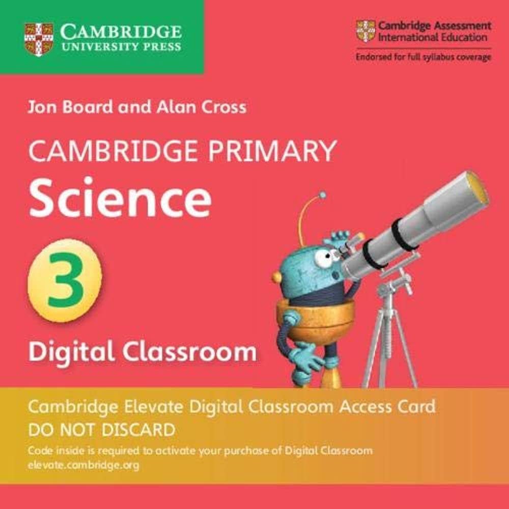 Cambridge Primary Science Stage 3 Cambridge Elevate Digital Classroom 1 ...