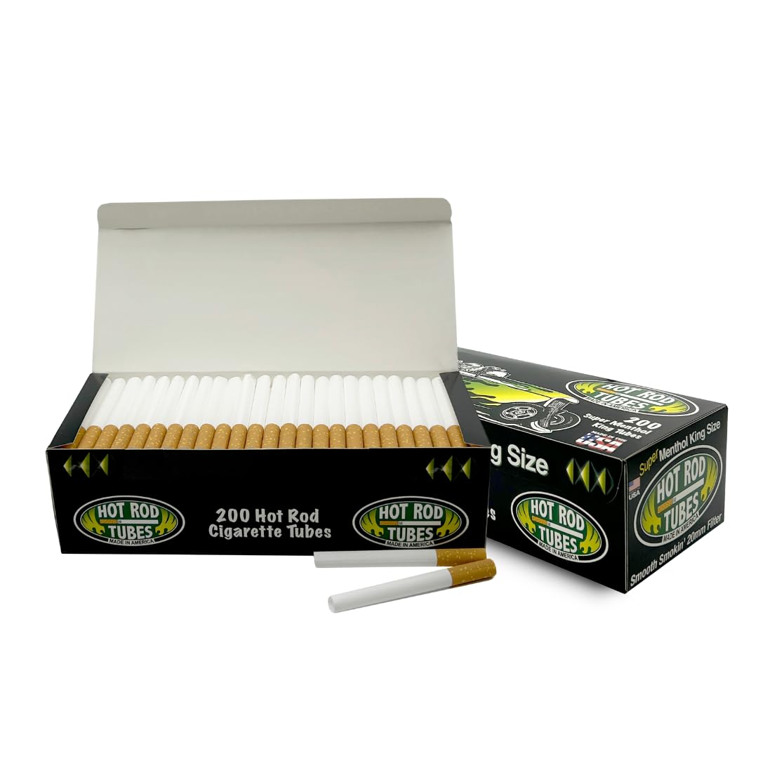 Amazon.com: HOT ROD Cigarette Tubes Super Menthol with Filters, Smooth ...