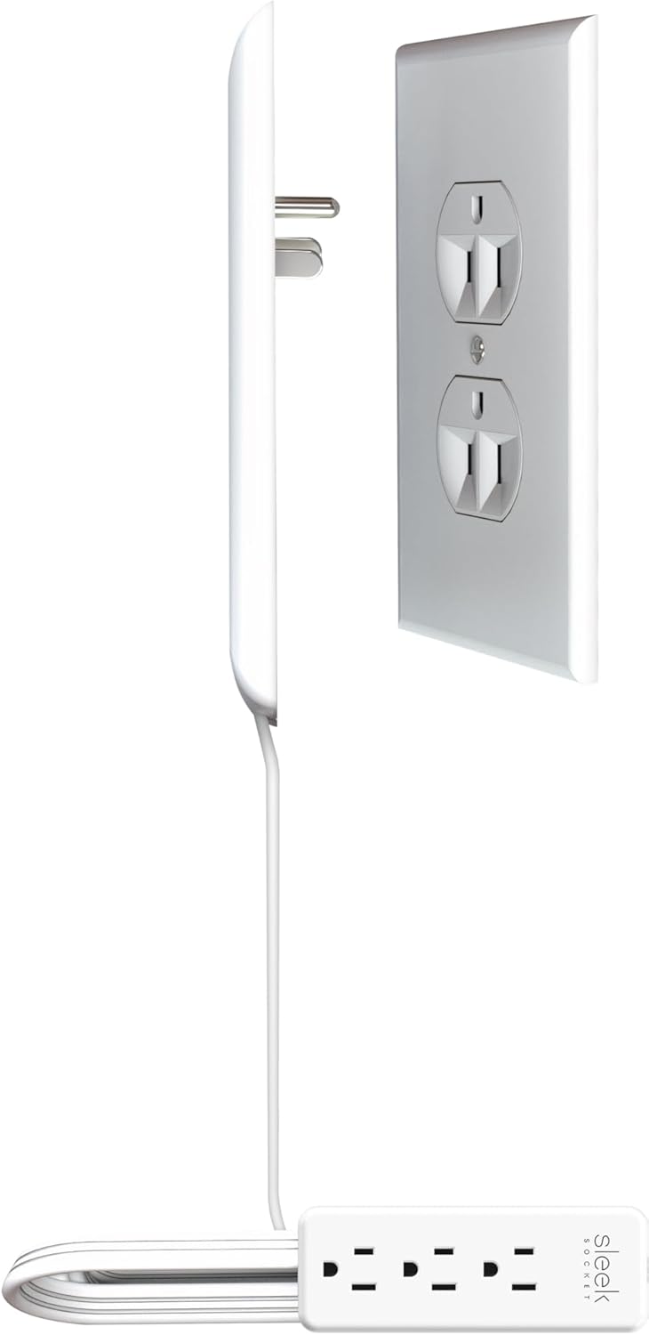 Amazon.com: Sleek Socket - The Original & Patented Ultra-Thin Outlet ...