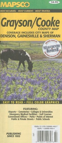 Mapsco Grayson/Cooke County Map: Coverage Includes City Maps of Denison ...