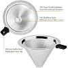 Amazon.com: Pour Over Coffee Dripper Slow Drip Paperless Coffee Filter ...
