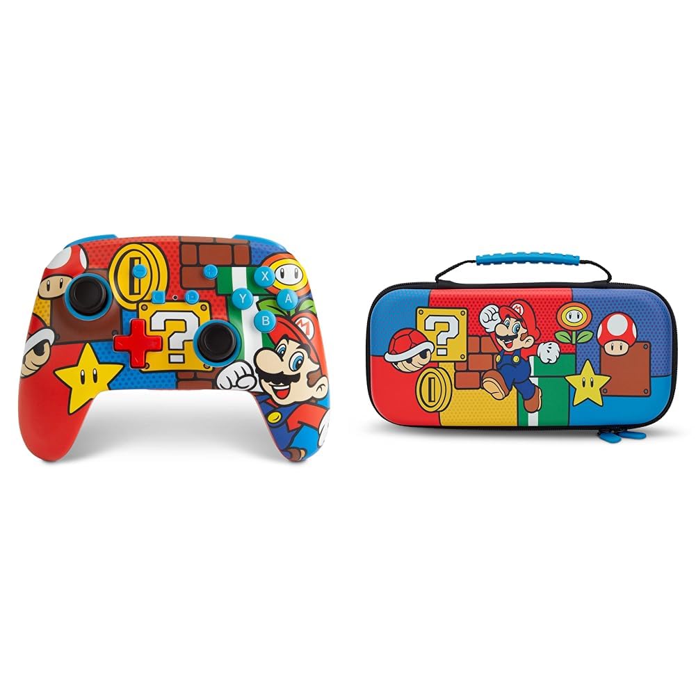 Amazon.com: PowerA Enhanced Wireless Nintendo Switch Controller - Mario ...