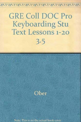 Amazon | Keyboarding: Adapted from Gregg College Keyboarding and ...