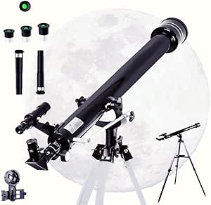 Amazon.com : Telescope, 3 Eyepieces Telescopes for Adults & Kids, 60mm ...