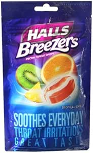 Amazon.com: CYOIDAI Cough Drops Breezers Tropical Chill 25 Ct (Pack of ...