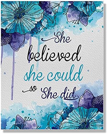 Amazon.com: Eleville Unframed She Believed she Could so she did Real ...