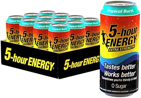 Amazon.com : 5-hour ENERGY Extra Strength Energy Drink | Tropical Burst ...