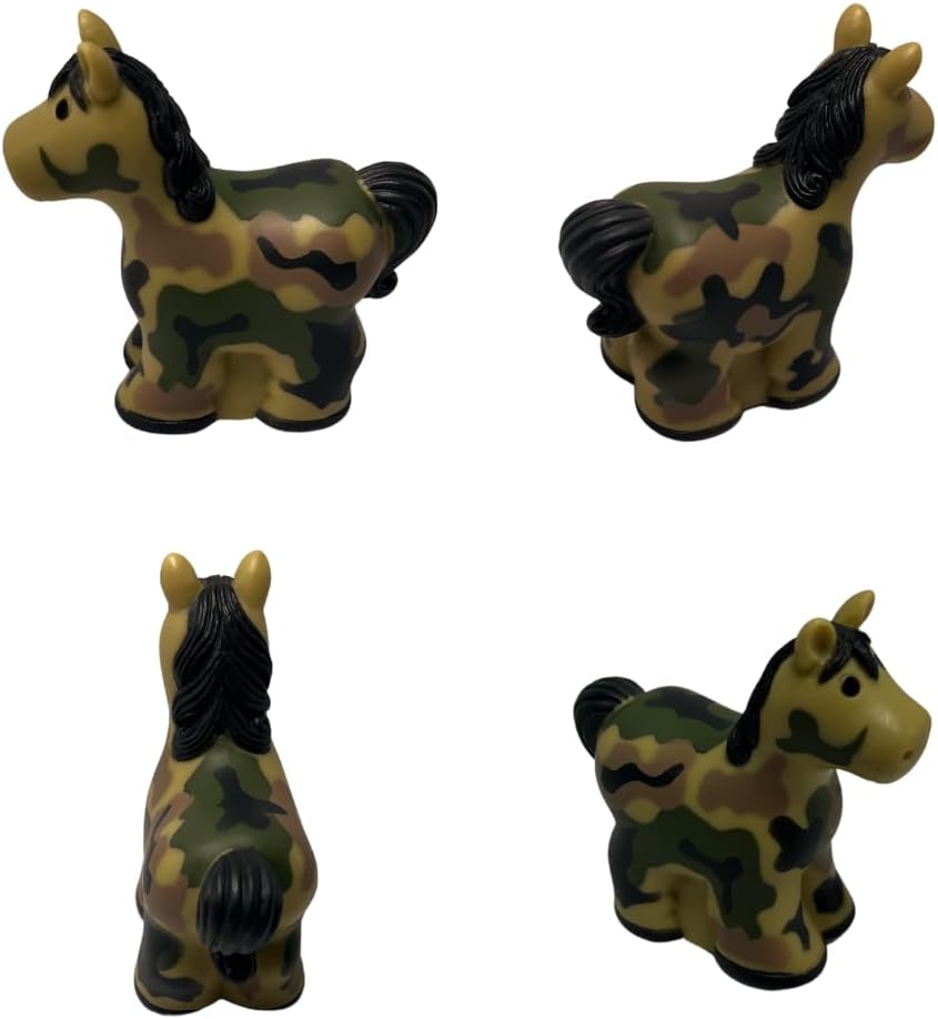 Amazon.com: Buck Buck Bronco Rubber Camo Horses (10) with Bucking Tags ...