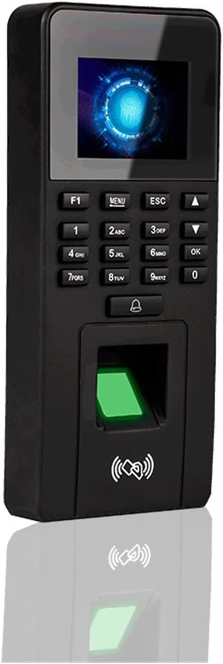Amazon.com: Time Clock Punch Card Machine Fingerprint Access Control ...