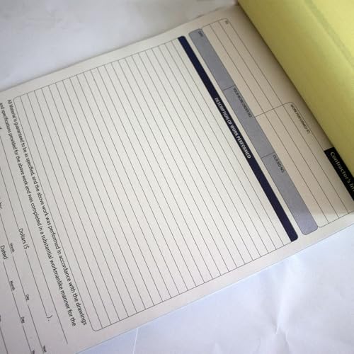 Carbonless Contractor Invoice Book - 50 Pages, Blue - Future of Web