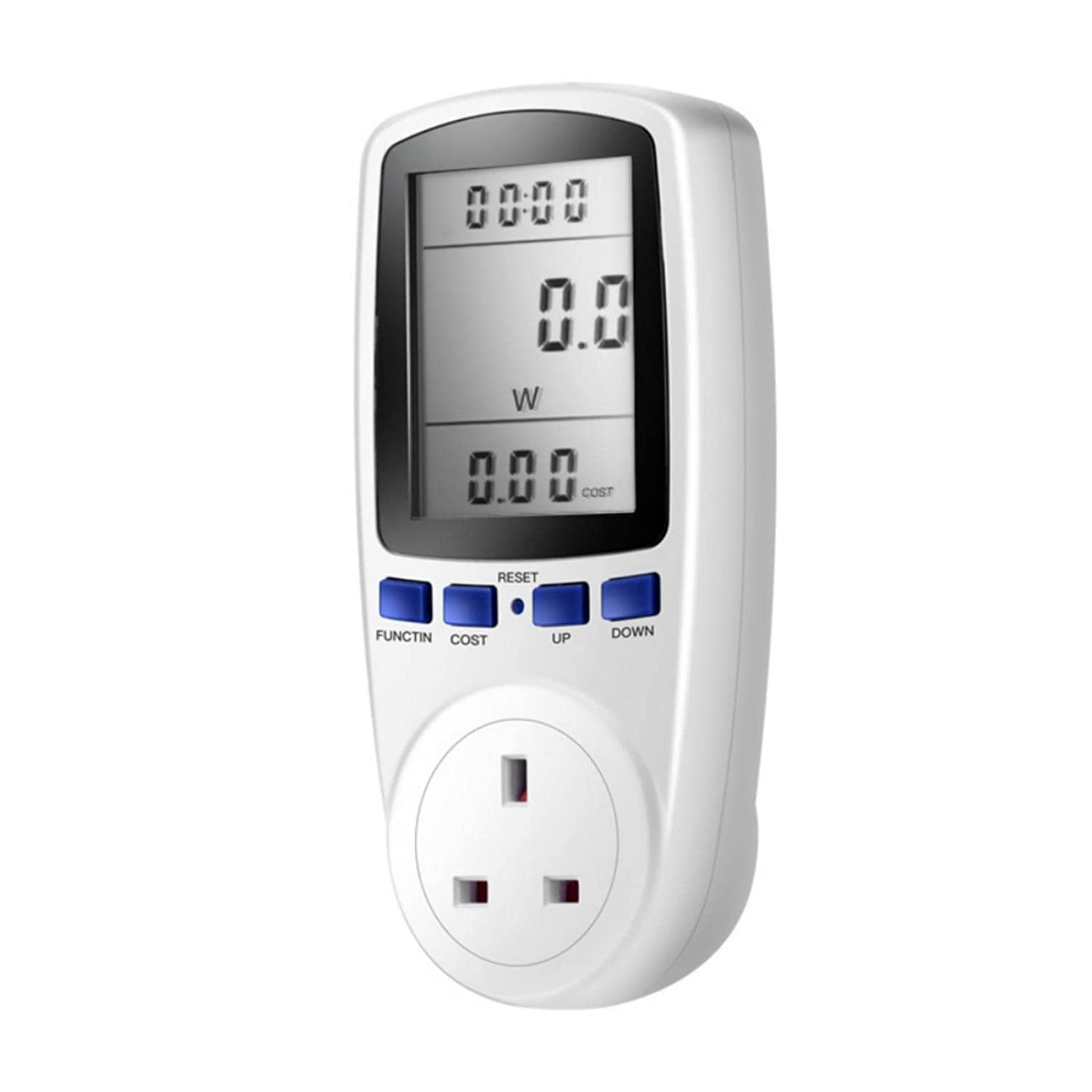 Power Meter Plug Energy Monitor Watt Meter Backlight Large LCD Display ...