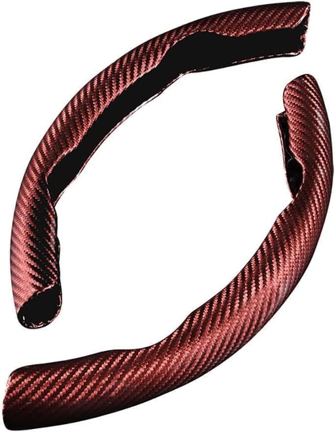 Automaze New Carbon Fiber ABS Texture Steering Wheel Grip Cover for ...