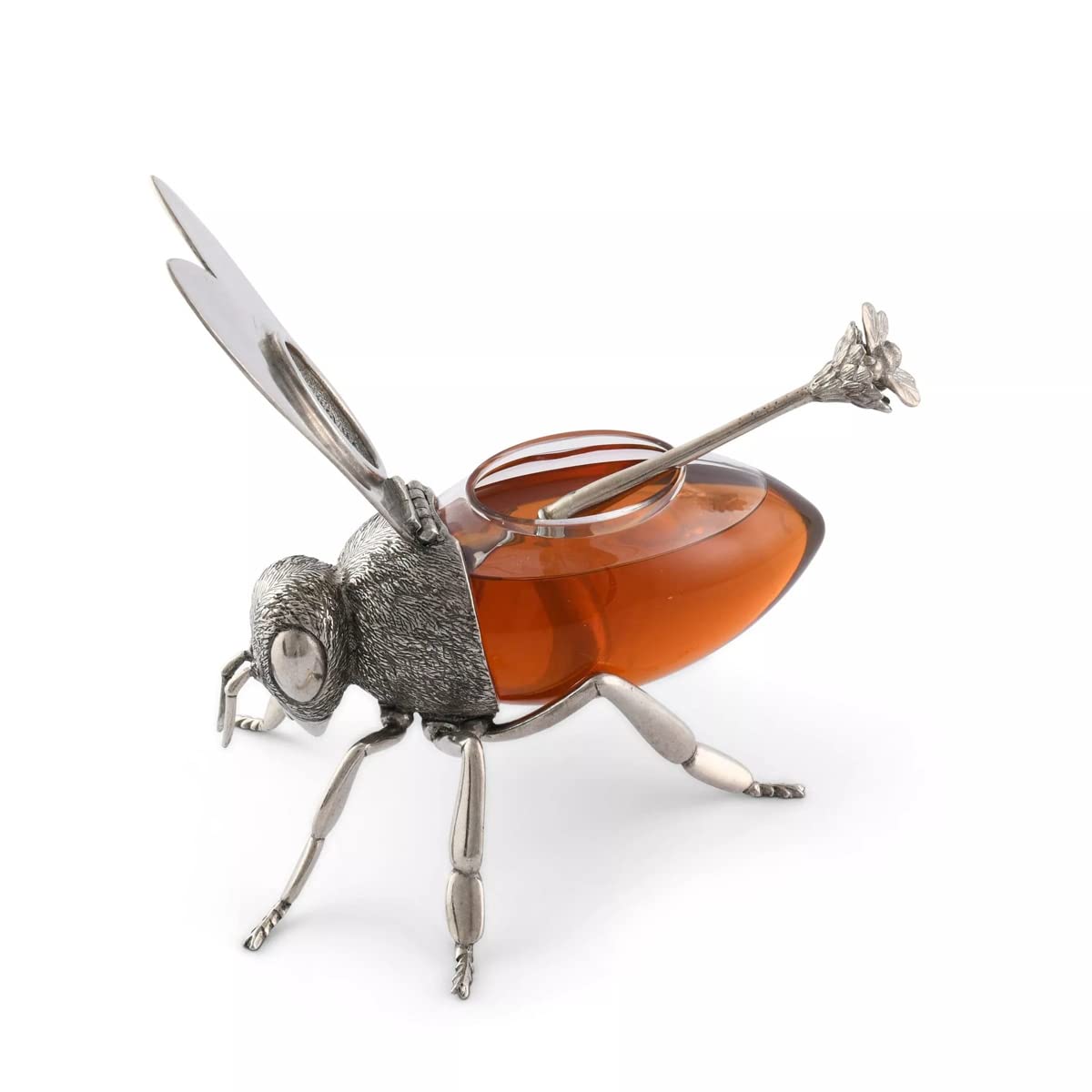 Luxurious Bee Honeypot,Honey Container with Dipper,Honey bee Shape ...