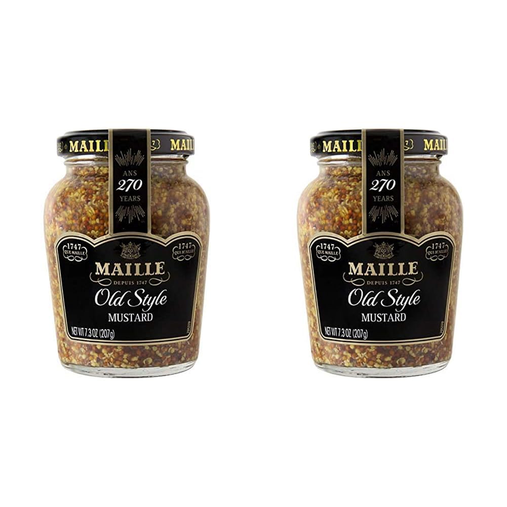 Amazon.com : Maille Mustard, Old Style, 7.3 oz (Pack of 2) : Everything ...