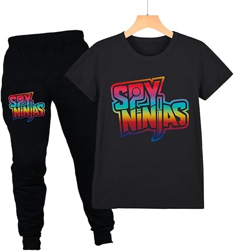 SPY Ninjas Merch for Kids Boys Girls Tracksuits T-Shirt & Trousers ...