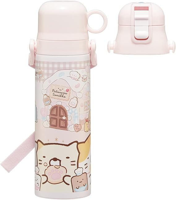 Amazon｜スケーター(skater) 子供用 ステンレス 水筒 2way 直飲み 580ml コップ飲み 570ml すみっコぐらし おかし屋さん 子供に優しい軽量タイプ 女の子 保温 ...