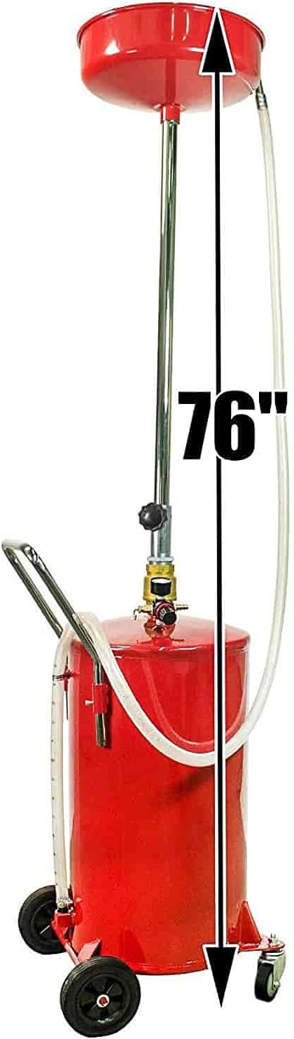 JEGS Contenedor portátil de drenaje de aceite de 18 galones, contenedor de aceite de desecho ...