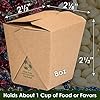 Amazon.com: 100% Recyclable 8oz Brown Chinese Take Out Boxes 50pk ...