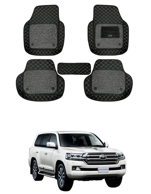 MATIES Waterproof & Luxury 7D Black Leatherite Universal Bucket Car Mat ...