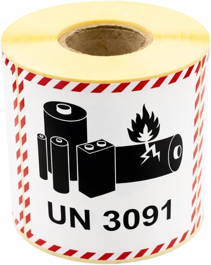 MD Labels UN3091 Lithium Battery Warning Labels – Dangerous Goods ...