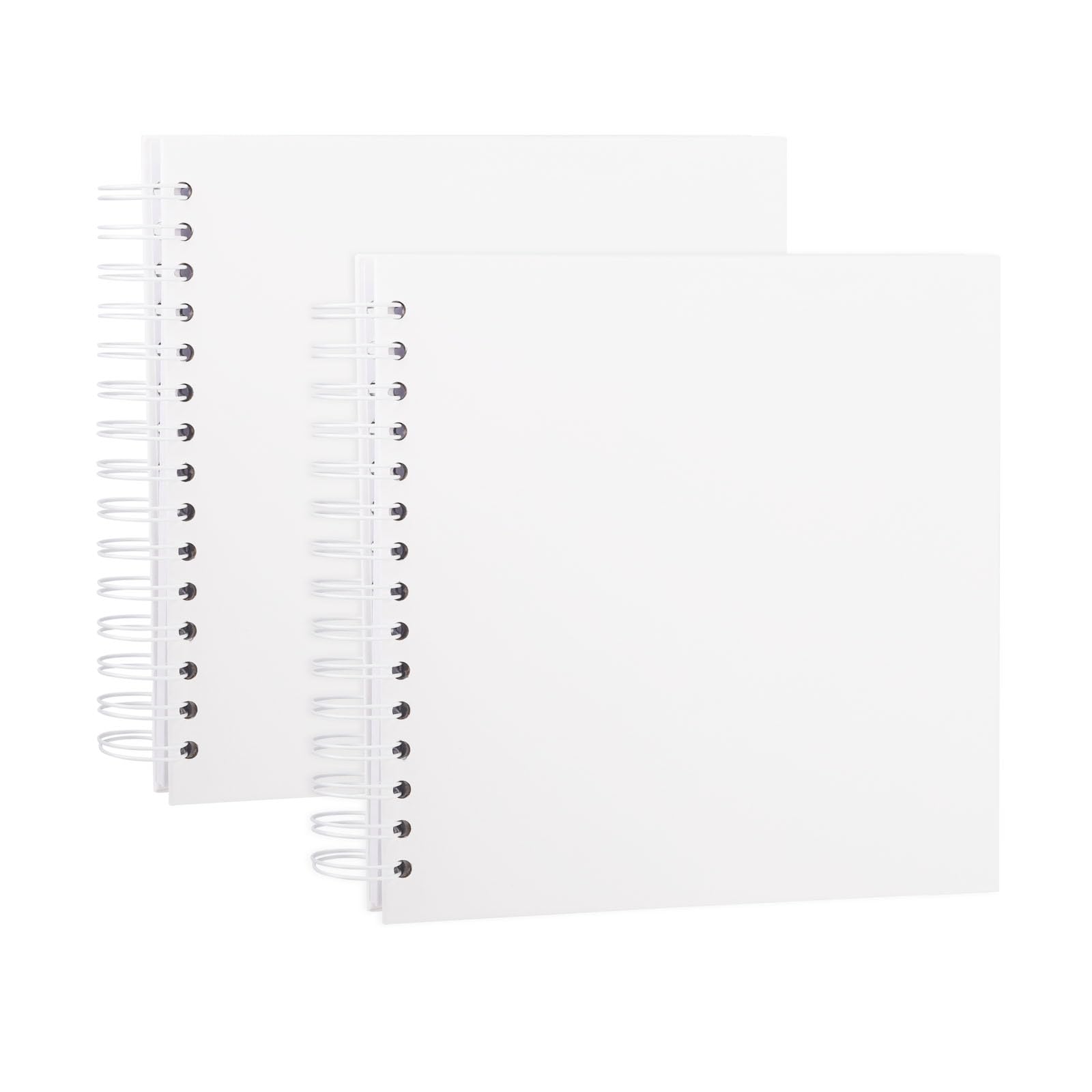 suituts 2 Pack 8X8 Inch White Scrapbook, Hardcover Kraft Scrapbook ...