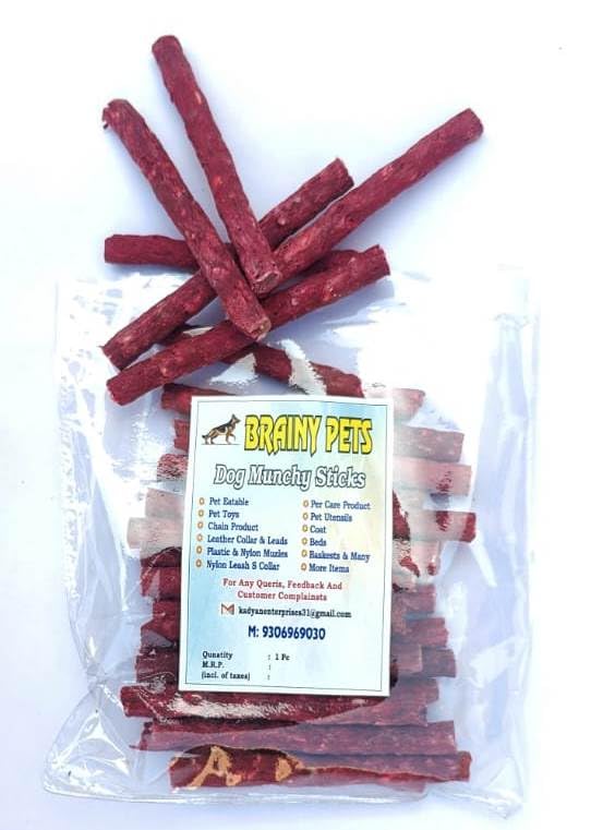 Brainy Pets Sticks, Chicken Flavour, Dog Treats (Munchy in Chicken 1 kg ...