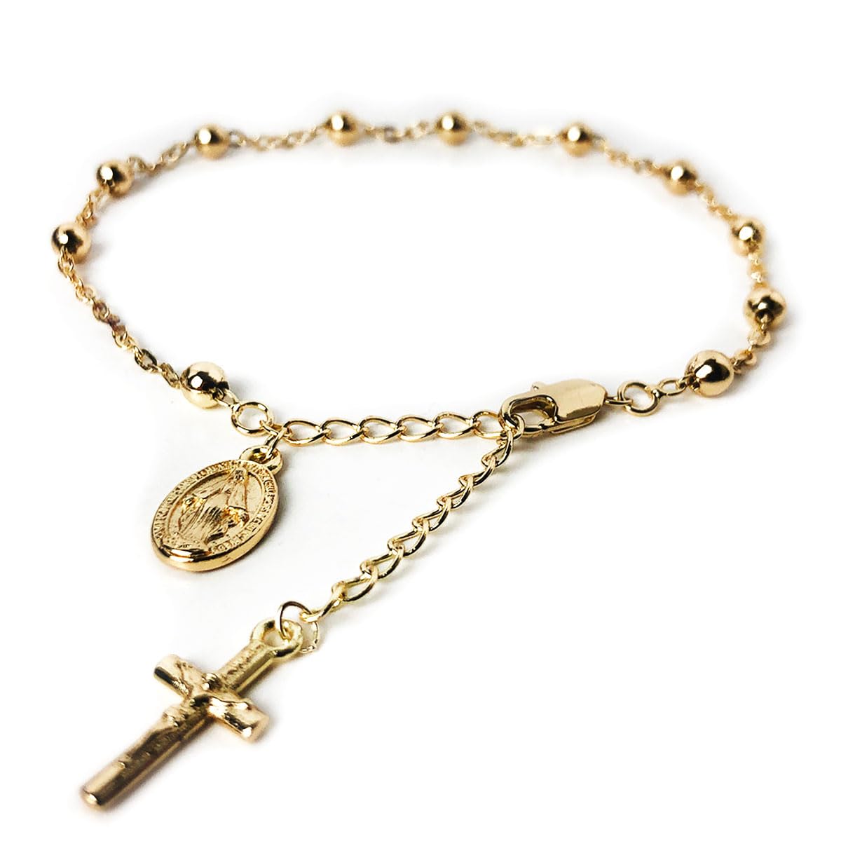 Amazon.com: Stunning Catholic Rosary Bracelet for Women with Our Lady ...