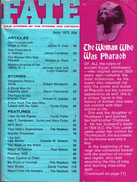 Fate Magazine, June 1973: Mystery Airships of the 1800's (Volume 26, No ...