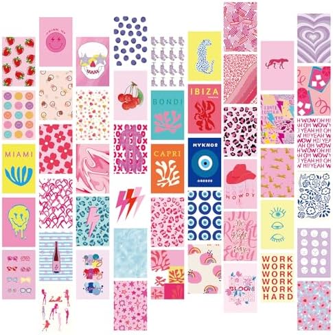 Amazon.com: MINI ZOZI Danish Pastel Posters 8x10 9pcs Aesthetic Room ...