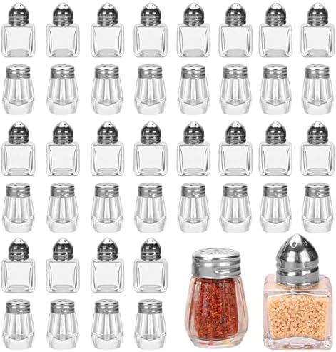 Amazon.com: 100 Pcs Mini Salt and Pepper Shakers 0.5 Oz, Small Bulk ...
