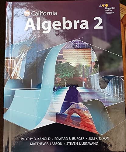 HMH Algebra 2 California: Student Edition 2015: HOUGHTON MIFFLIN ...