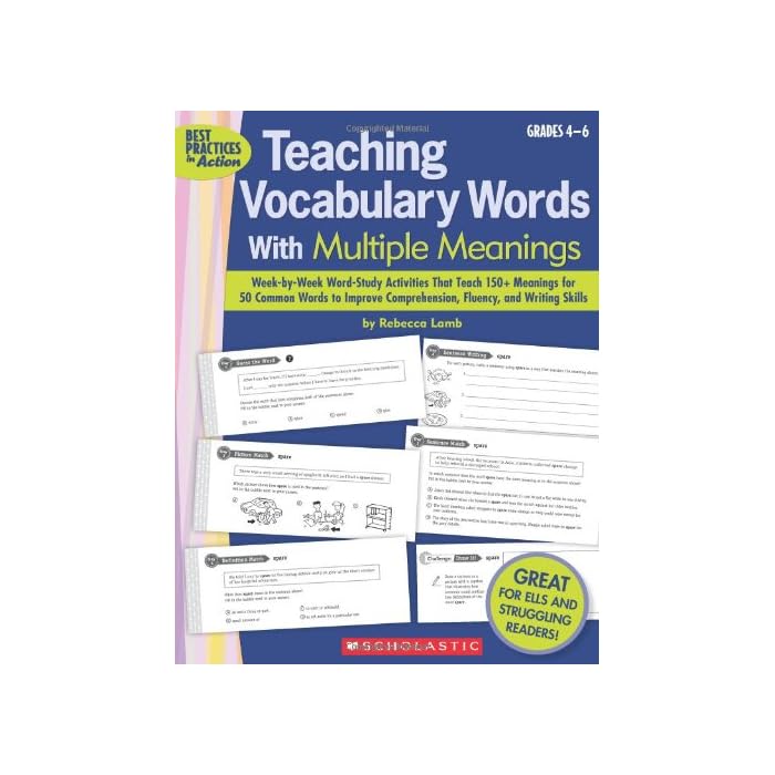 Buy Teaching Vocabulary Words With Multiple Meanings Grades 4 6 Week by Week Word Study buy-teaching-vocabulary-words-with-multiple-meanings-grades-4-6-week-by-week-word-study
