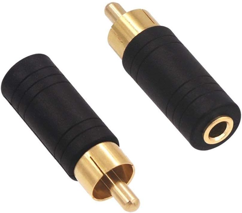 Amazon.com: rgzhihuifz 6.35mm to RCA Adapter RCA Male Plug to 6.35mm 1/ ...