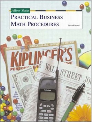 Practical Business Math Procedures: Slater, Jeffrey: 9780072473810 ...