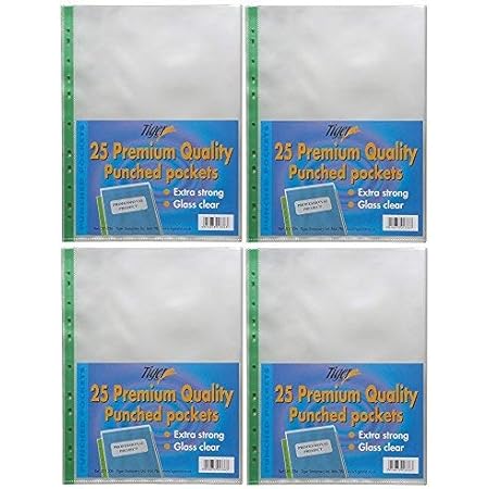 200 x Extra Strong A4 Plastic Wallets Premium 90 Micron + Glass Clear ...